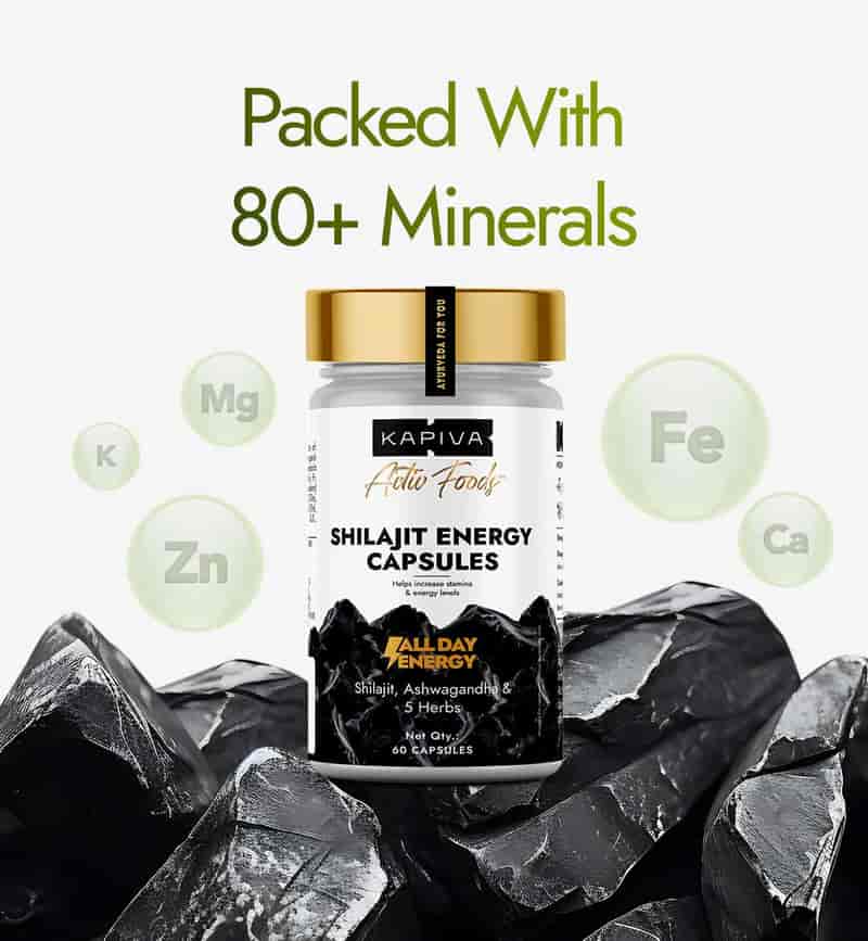 Kapiva Shilajit Energy Capsules | Daily Vitality
