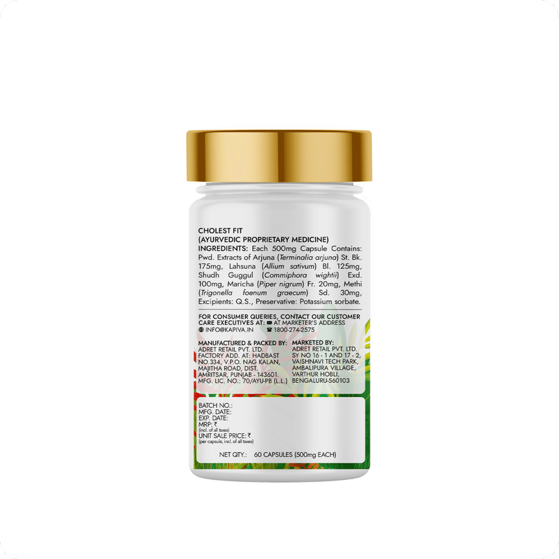 Kapiva Cholest Fit Capsules | Heart Health