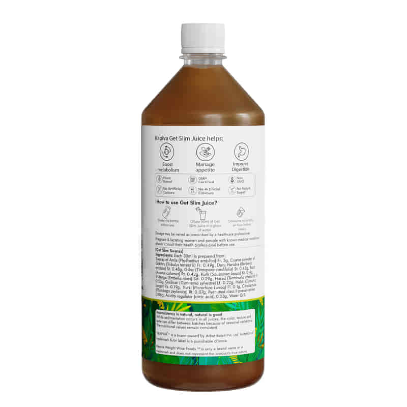Kapiva Get Slim Juice 1L | Ayurvedic Weight Management
